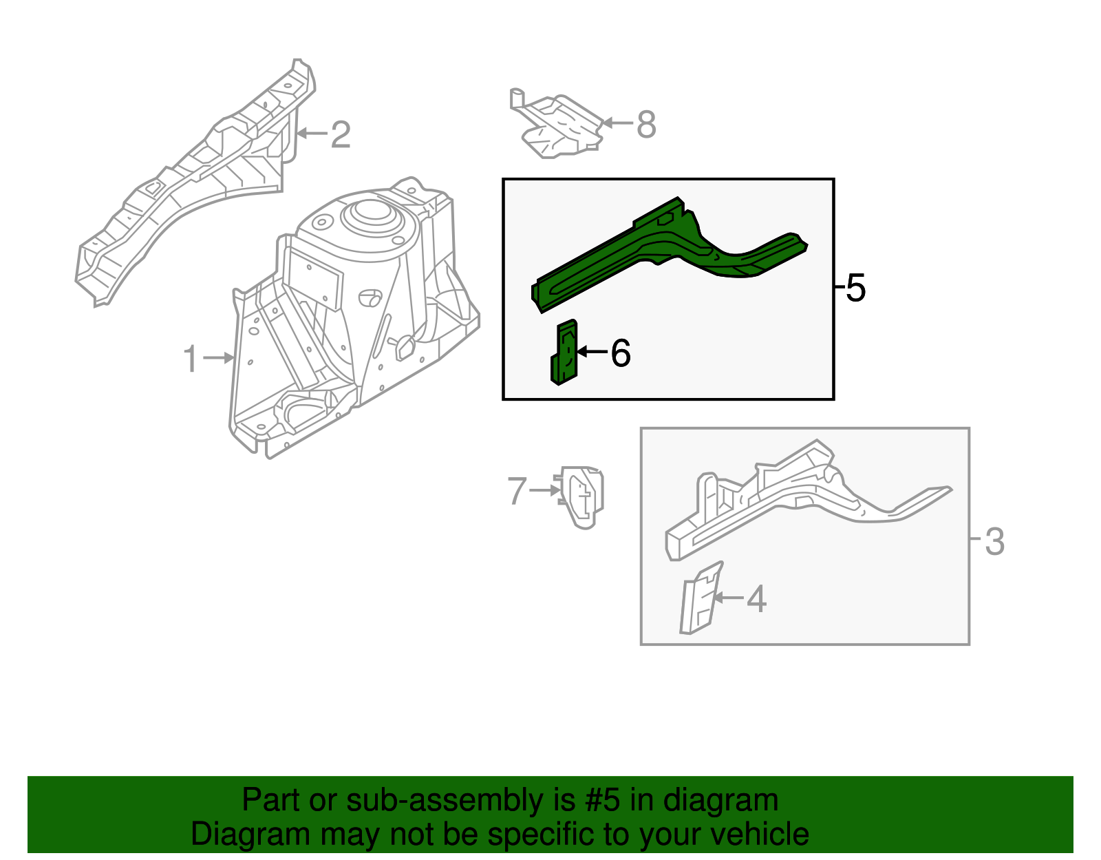 2012-2019 Nissan Outer Rail g51303anma | Retail Performance Auto Parts