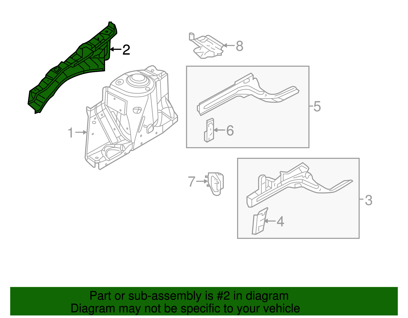 F4100-9KFMA - Fender Rail 2012-2019 Nissan Versa | AutoNation Parts