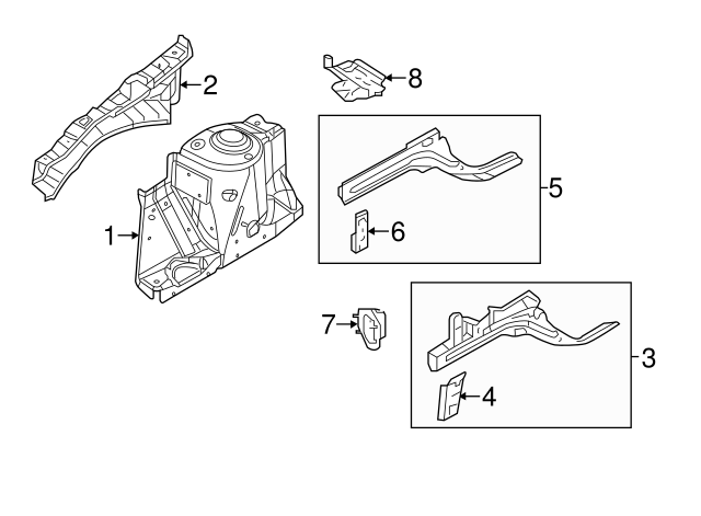 2013-2019 Nissan Outer Rail G5131-9KAMA | Nissan Parts Plus