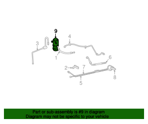 1996-2005 GM Air Conditioning Accumulator 89018433 GM | GMPartsDirect.com