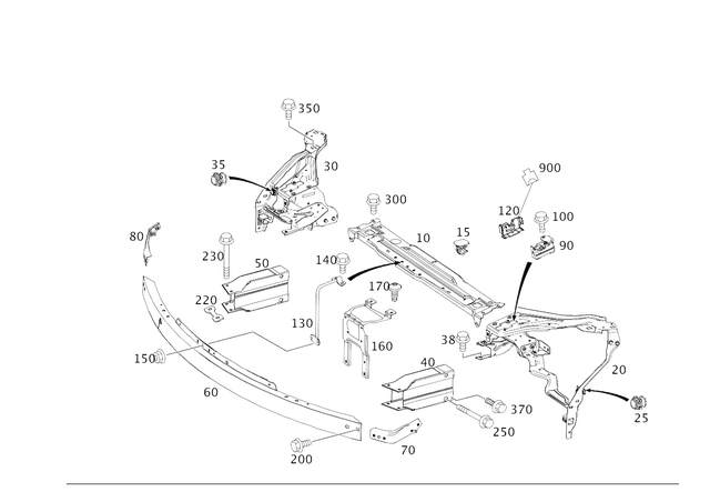 204-620-41-00 - Cross-Member 2008-2015 Mercedes-Benz | Mercedes-Benz ...