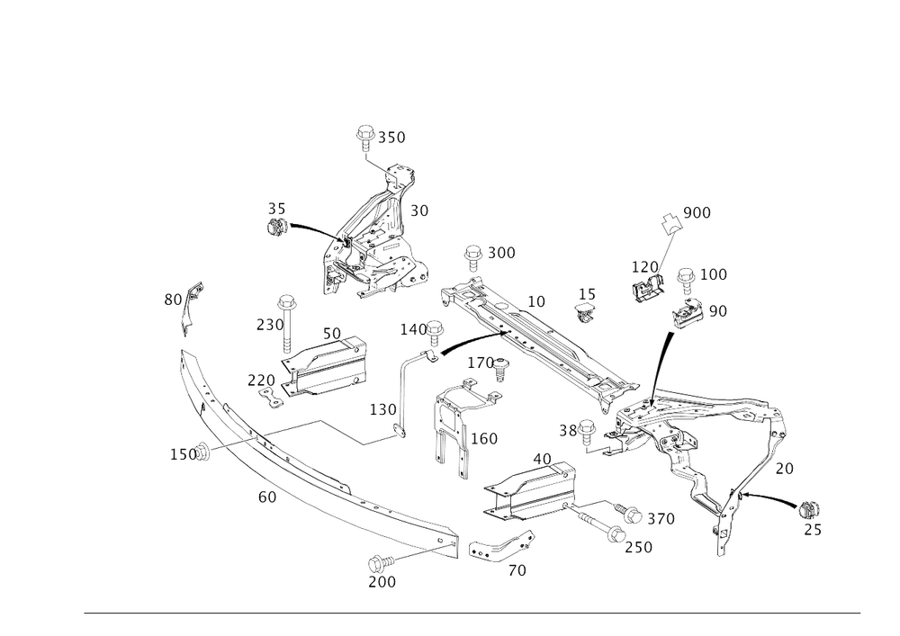 204-620-11-91 - Frame, Lamp 2008-2015 Mercedes-Benz | Mercedes-Benz USA ...