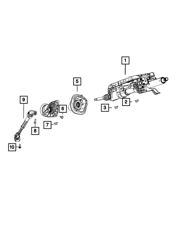 MOPAR STEERING COLUMN INTE SHAFT - 68442467AA - 68442467AA | Mopar ...