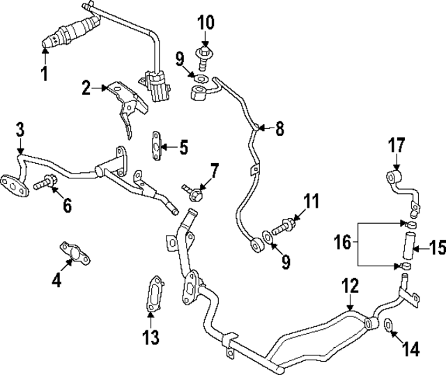 2019 Mazda CX-5 Water Pipe Gasket SH01-15-283 | Florida Mazda Parts