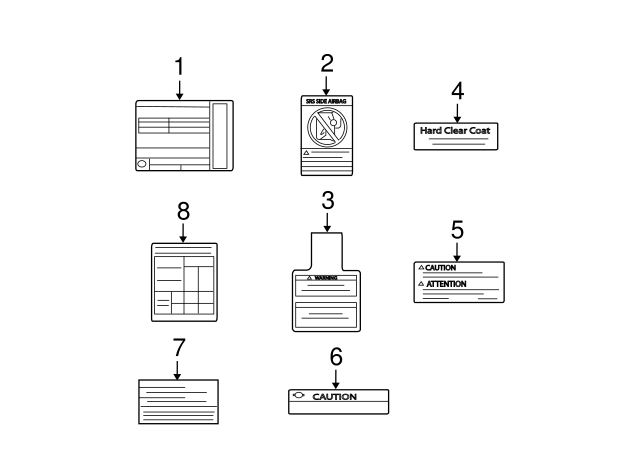 14805-CZ30B - Emission Label 2010 Nissan Rogue | Nissan Parts ...