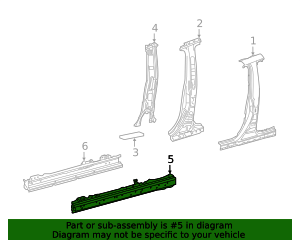 2019-2023 Toyota Rocker Reinforced 61402-0R060 | Toyota Parts Center