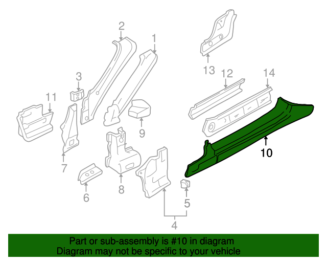 NC10-71-270D - Outer Rocker Panel - 1999-2005 Mazda Miata | MazdaSwag