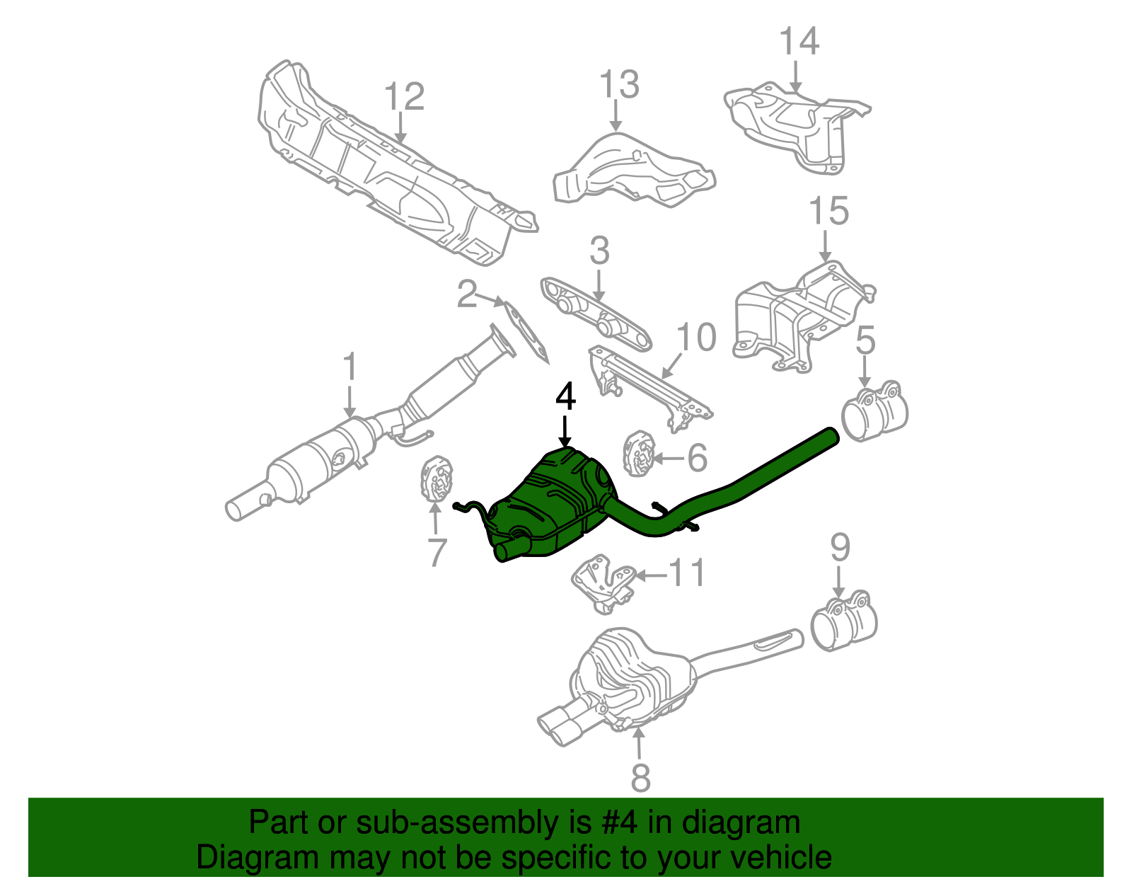 2005-2014 Volkswagen Jetta Resonator & Pipe 1K5-253-609-AE | Retail ...