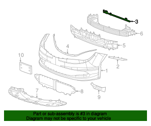 2017-2020 Chrysler Center Bracket 68234071AA | TascaParts.com