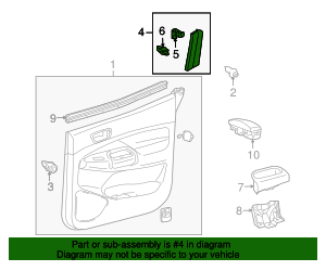 2005-2015 Toyota Tacoma Trim Molding 67674-04010 | OEM Parts Online