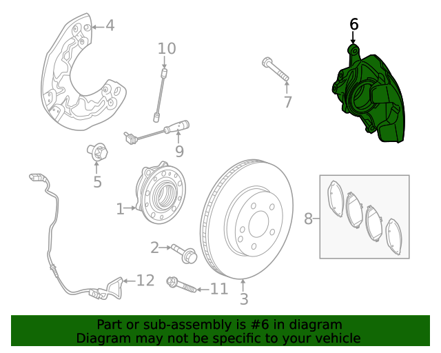 000-423-72-00 - Disc Brake Caliper 2017-2023 Mercedes-Benz | Mercedes ...
