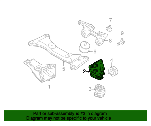 22-11-6-760-315 - Engine Mount Bracket 2006-2013 BMW | AutoNationParts.com