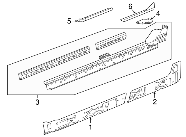 23348728 GM Driver Side Inner Rear Rocker Panel | GM Parts Store