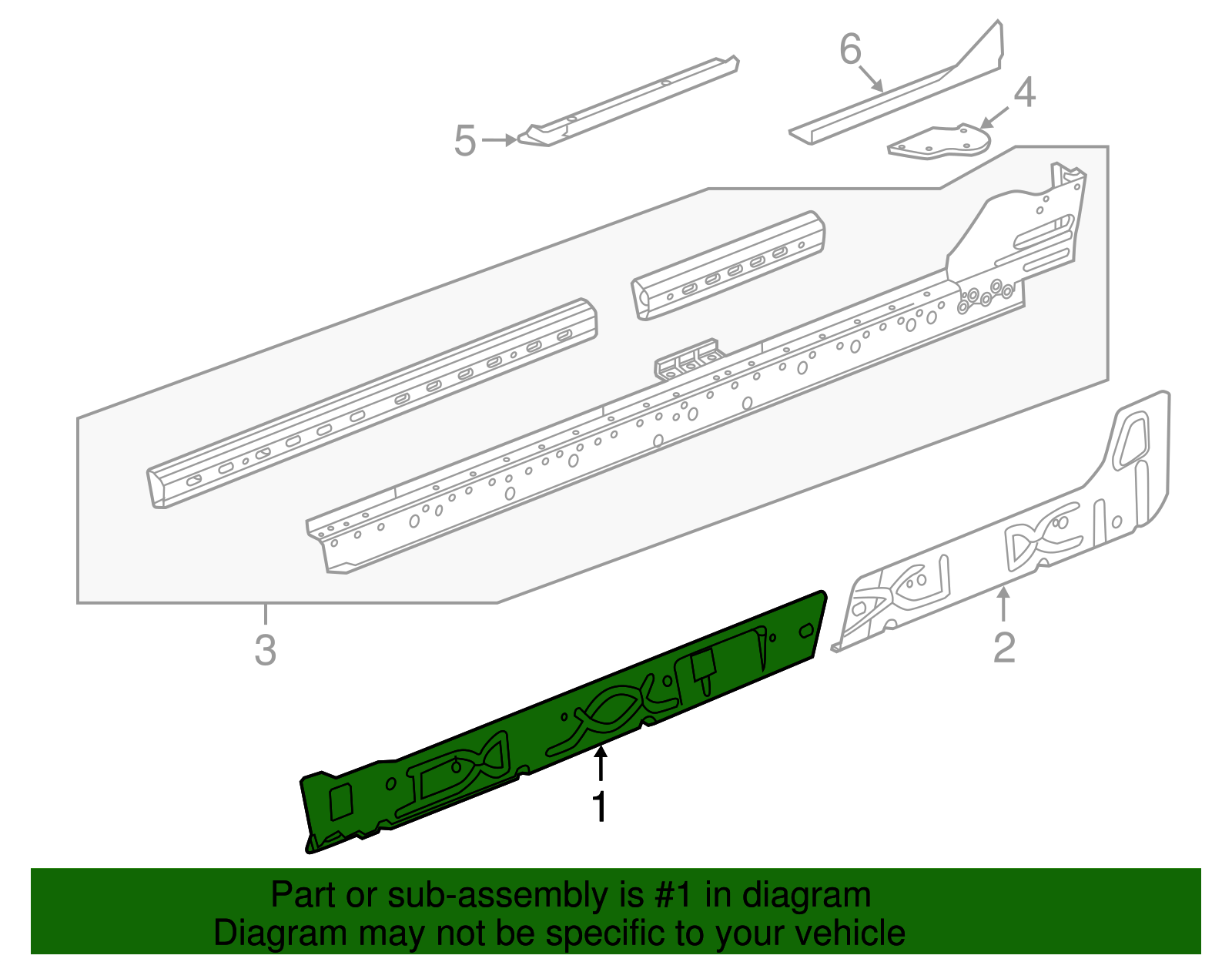 22770430 - Driver Side Rocker Front Inner Panel 2000-2019 GM | GMPartsNow