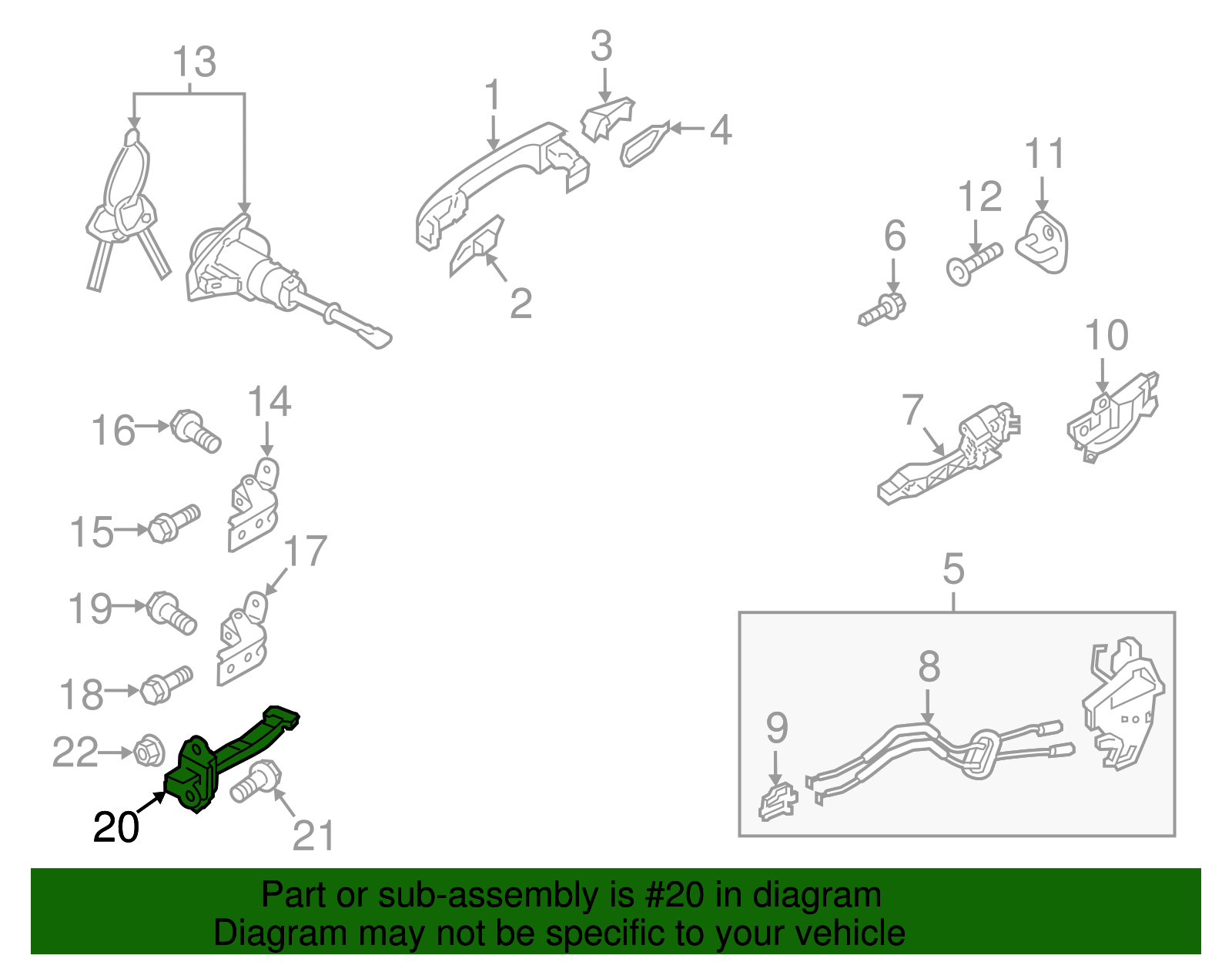 79390-D4000 - Door Check 2017-2020 Kia Optima | Kia.Parts Store