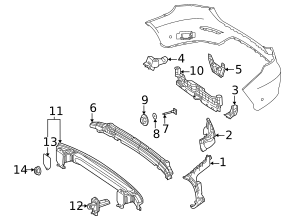 253-885-57-02 - Lower Bracket 2018-2022 Mercedes-Benz | Mercedes-Benz ...