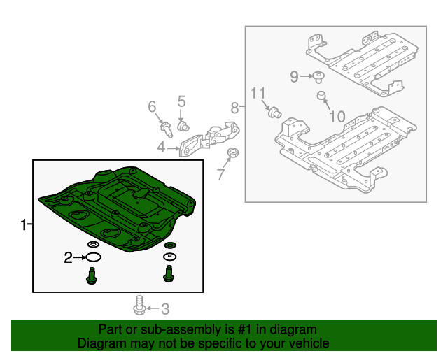 29110 3T500 - Front Shield 2015-2017 Kia K900 | Kia.Parts Store