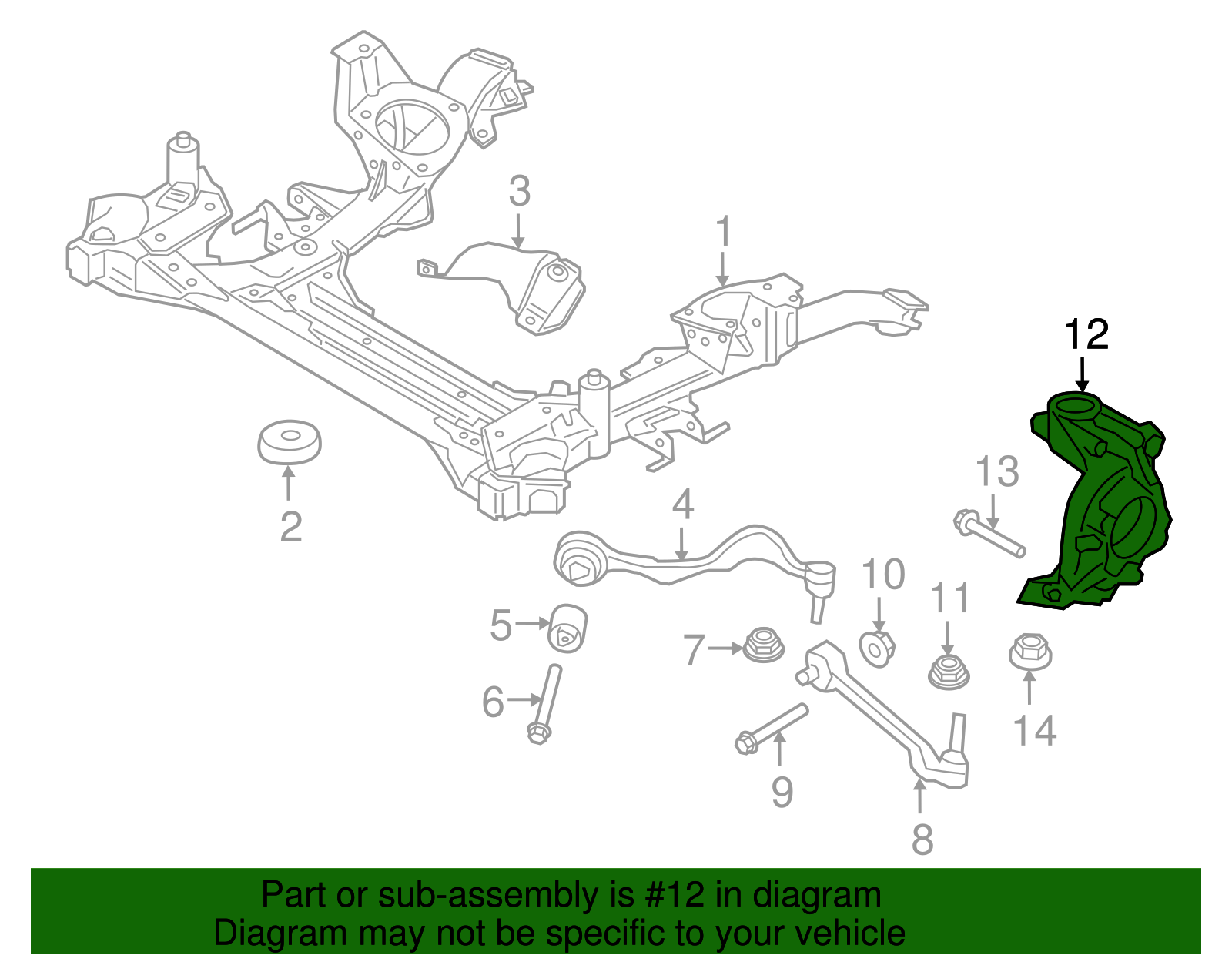 31216856536 - 2012-2021 BMW Knuckle (31-21-6-856-536) | BMW of South ...