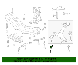 1992-2020 Subaru OEM NEW Subaru Forester Ascent Knuckle Flange Steering Knuckle Bolt 901000060 ...