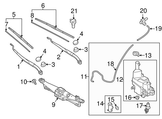 98661-29000 - Washer Hose Connector 2004-2017 Kia | Kia.Parts Store