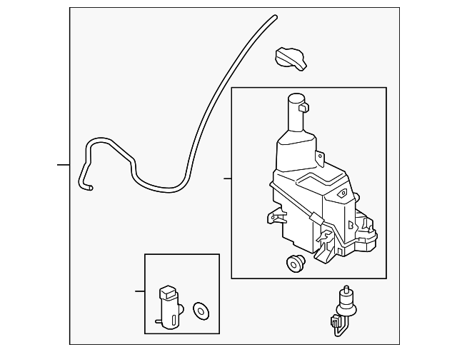 98610-3T000 - Reservoir Assembly 2015-2017 Kia K900 | Kia.Parts Store