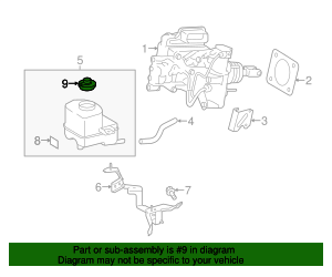 47230-20140 - Brake Master Cylinder Reservoir Cap - 2004-2021 Toyota ...