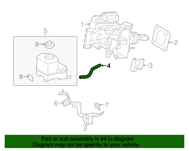 47234-52060 - Reservoir Hose - 2012-2019 Toyota Prius C | OEM Genuine ...