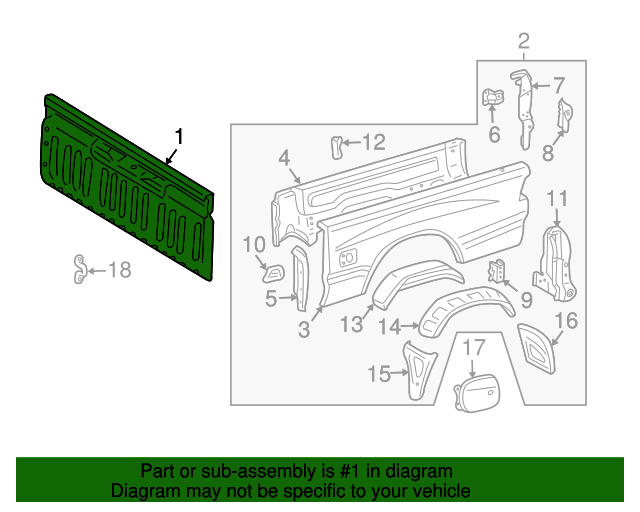 65405-0C030 - Front Panel - 2004-2006 Toyota Tundra | OEM Genuine ...