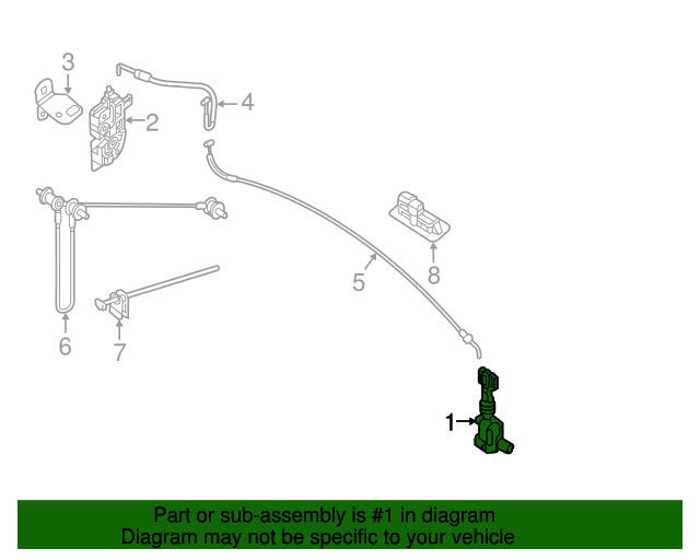 4537430000 - Handle, Outside 2017-2019 Smart | Mercedes-Benz USA Parts