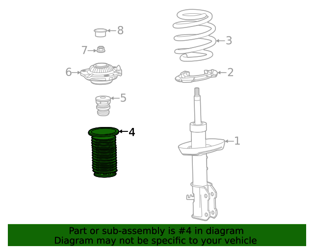 2020-2022 GM Front Coil Spring Insulator 42619135 | GMPartsDirect.com