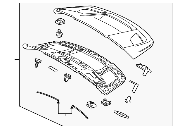 2018-2019 Toyota C-HR Spoiler Assembly 76085-10902-D0 | Toyota Parts Center