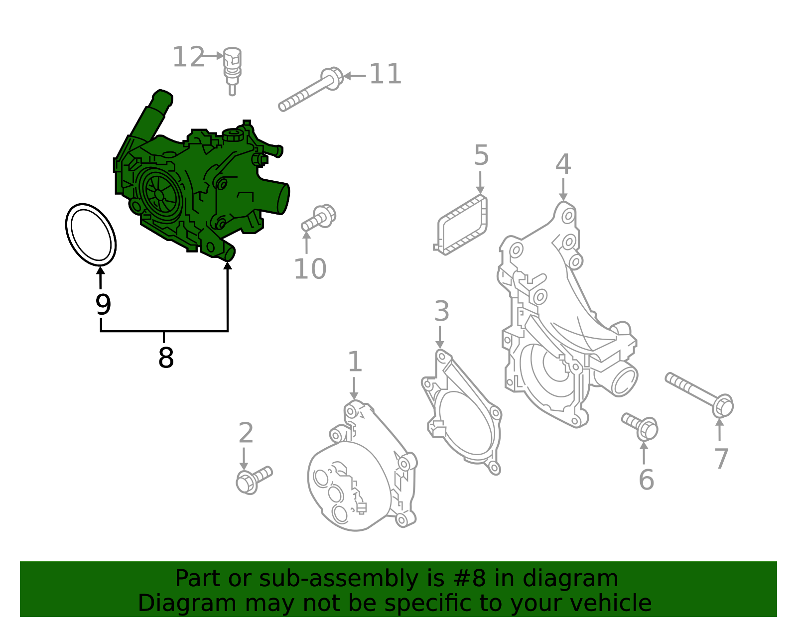 21250-5NA4A - Valve Assembly-Water Control 2019-2024 Nissan Altima ...