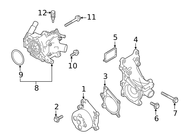 2019-2024 Nissan Altima Thermostat Housing 11061-5NA0A | Nissan Parts Store