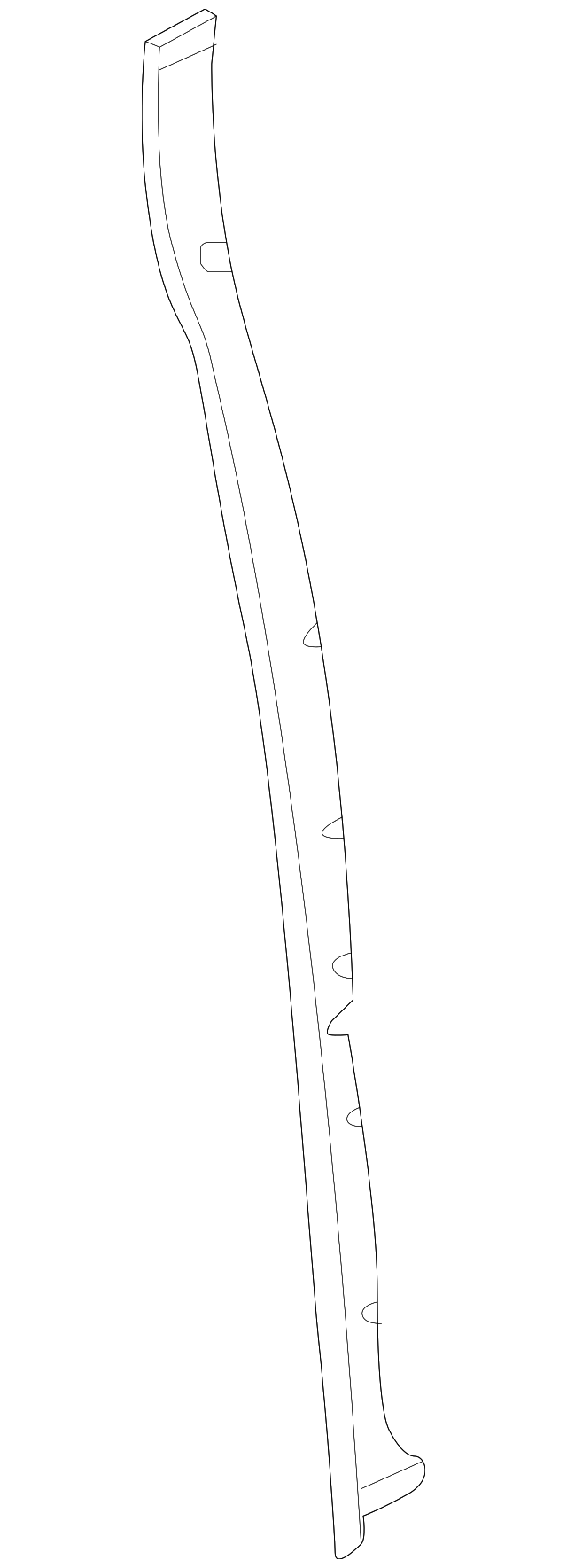 2021-2023 GM Front Driver Side Door Lower Auxiliary Weatherstrip ...