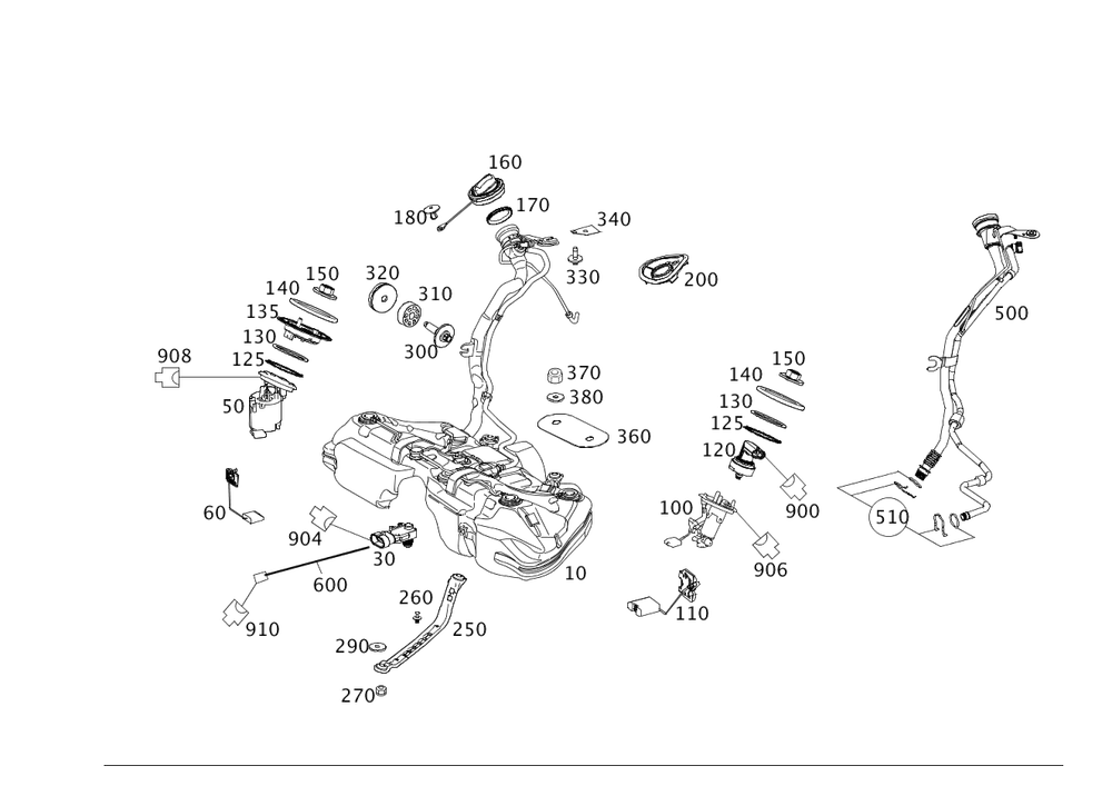 204-470-08-94 - Auxiliary Pump 2008-2015 Mercedes-Benz | Mercedes-Benz ...
