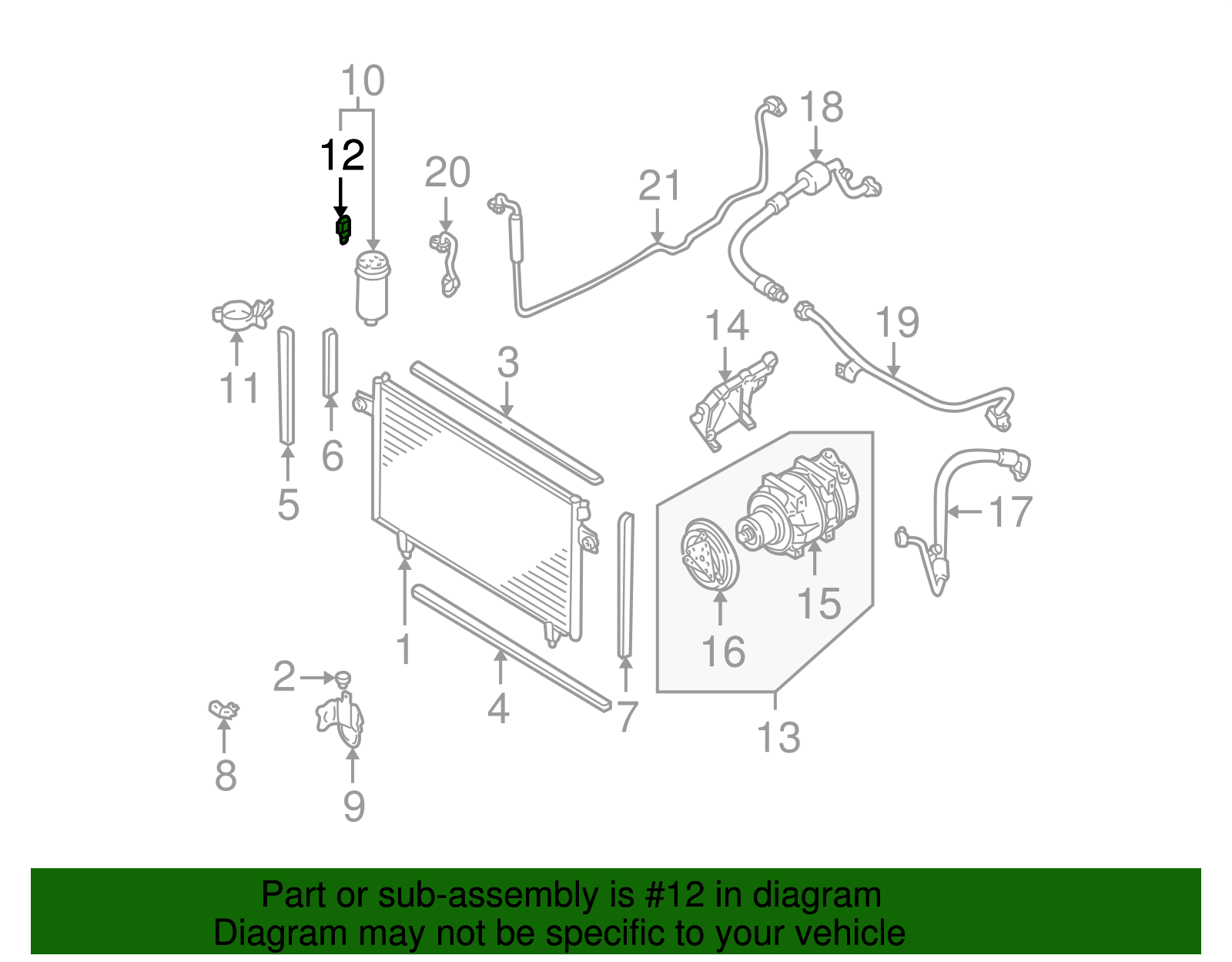 92137-0W000 - Pressure Switch - 1996-2003 Nissan | Nissan OEM Parts Direct