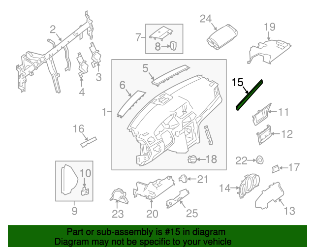 207-680-20-93 - Outer Molding 2014-2017 Mercedes-Benz | Mercedes-Benz ...