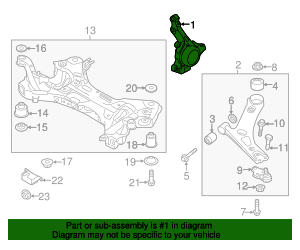 Hyundai - 51716-2S500 - Knuckle - 2014-2015 Hyundai Tucson | OEM ...