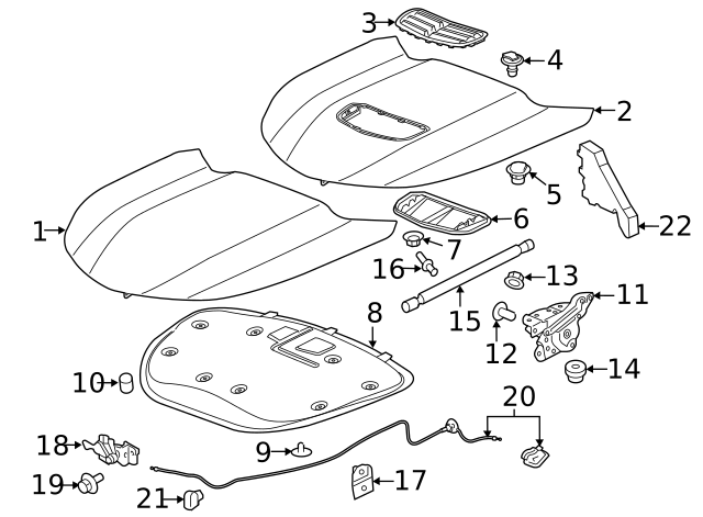 84734914 GM Hood | GM Parts Store