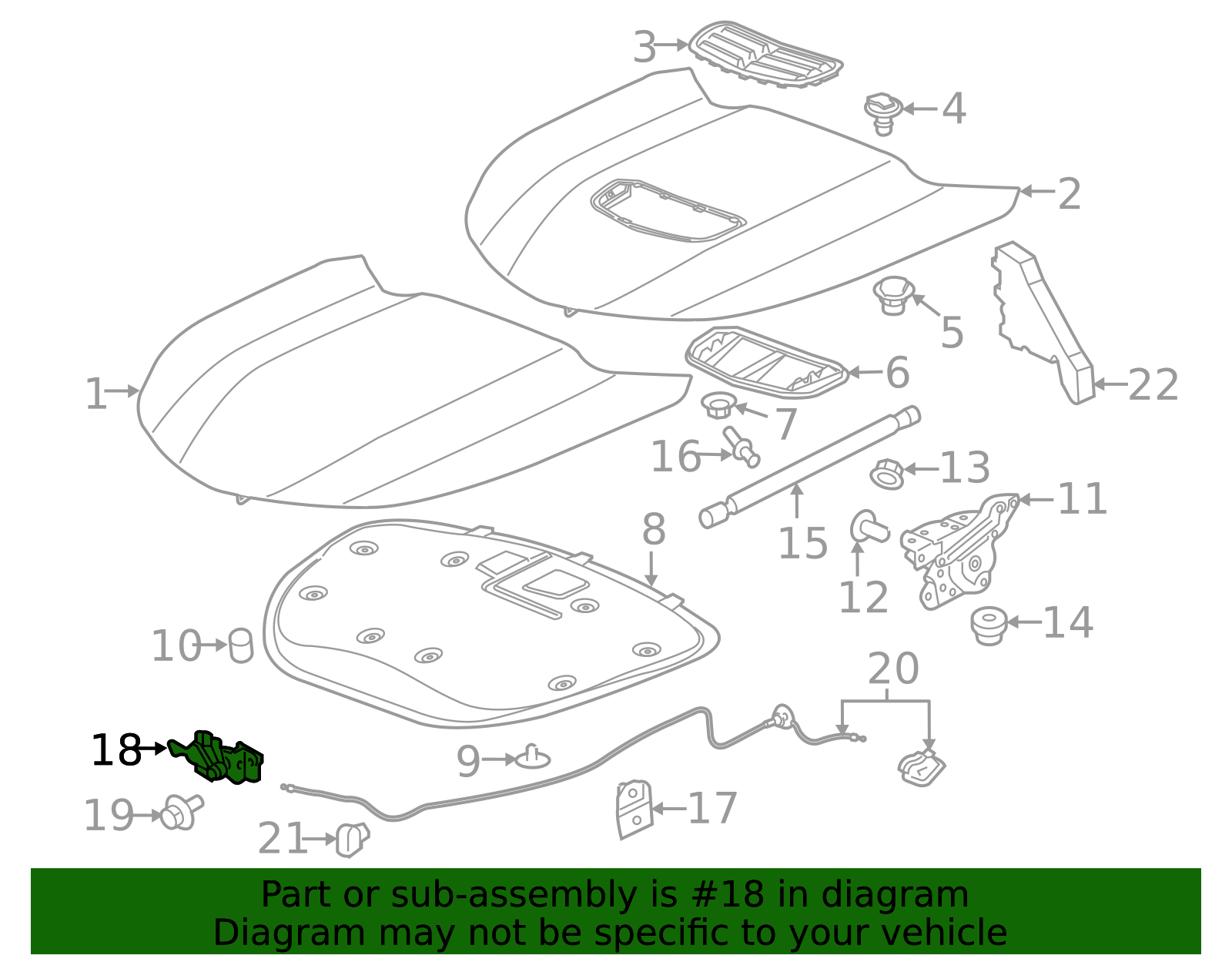 2019-2024 Chevrolet Camaro Latch (Replaces Part Numbers 84053842 ...