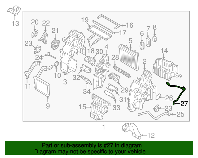 2018-2020 Hyundai Tucson Drain Hose 97173-D3000 | OEM Parts Online