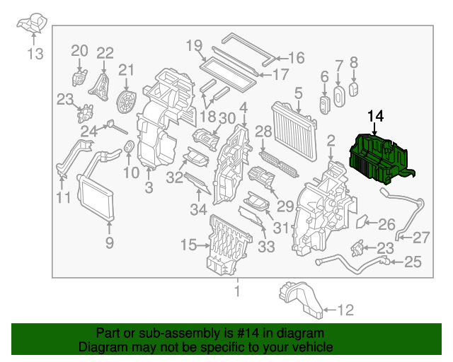 2016-2021 Hyundai Tucson Lower Case 97137-D3000 | OEM Parts Online