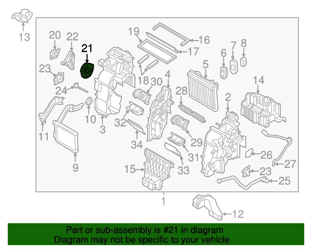 2016-2018 Hyundai Tucson HVAC Air Inlet Door Actuator 97149-D3000 | OEM ...