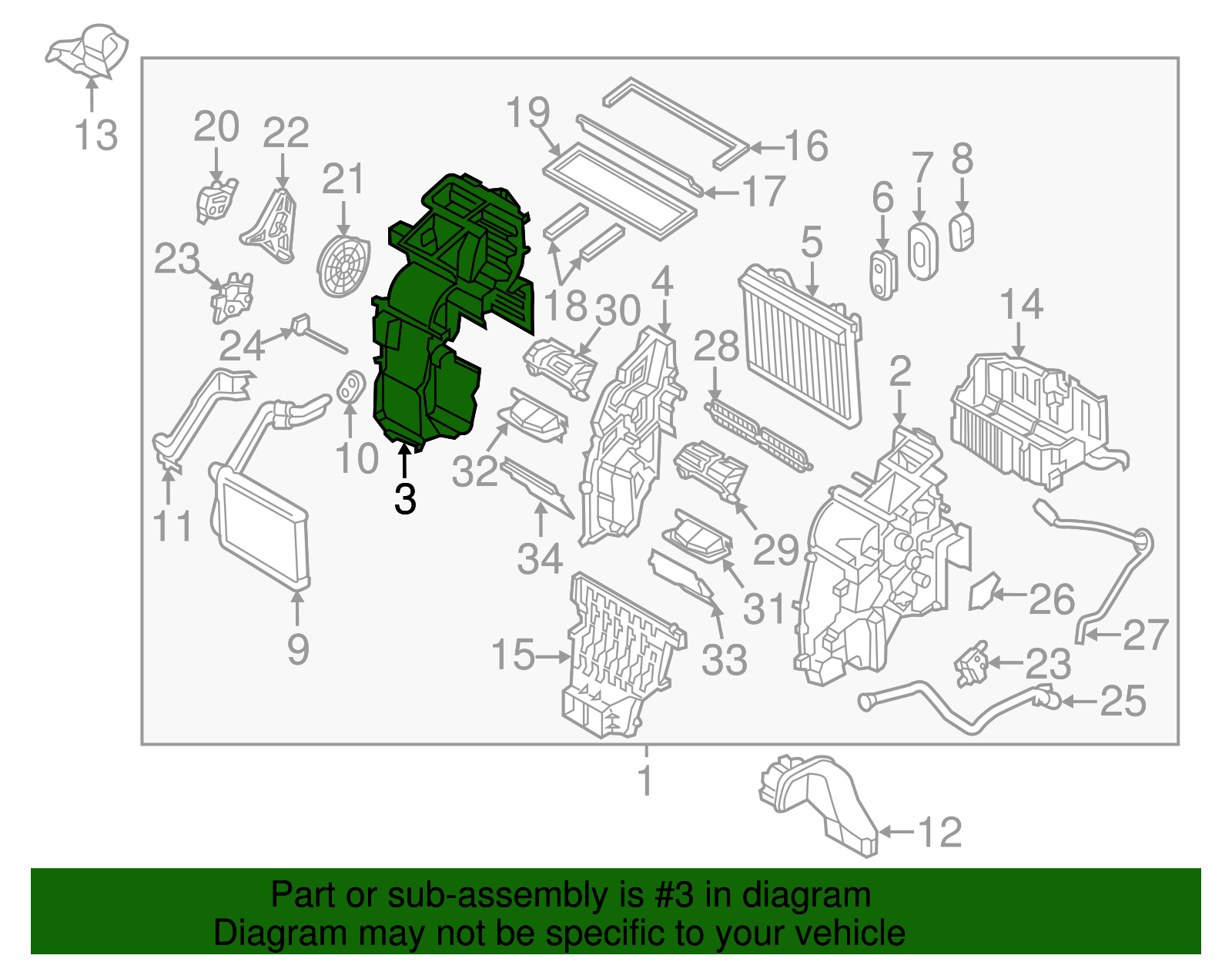 97134-D3010 - High-Quality A/C Evaporator Core Case for 2016-2018 ...