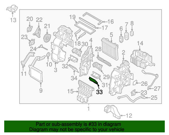 97145-D3020 - HVAC Blend Door - 2016-2018 Hyundai Tucson | OEM Hyundai ...