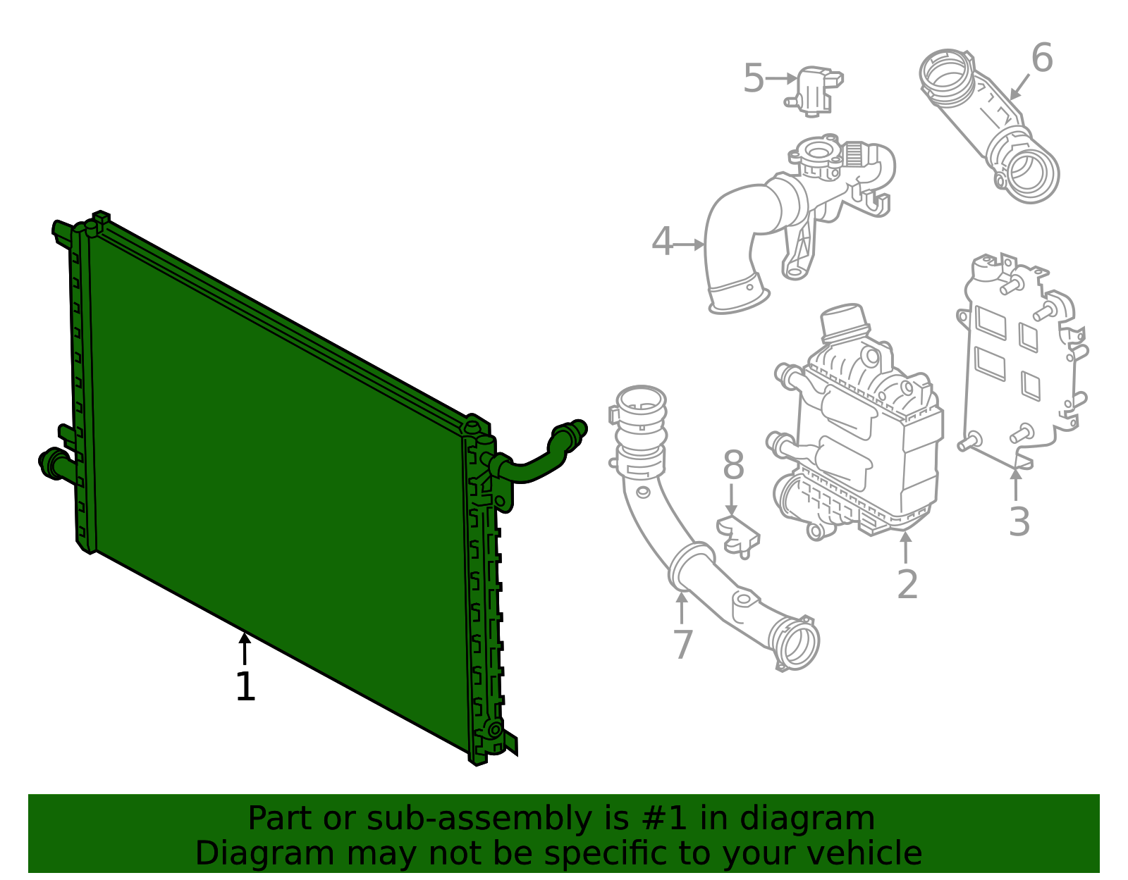2018-2019 Land Rover Auxiliary Radiator LR133030 | OEM Parts Online