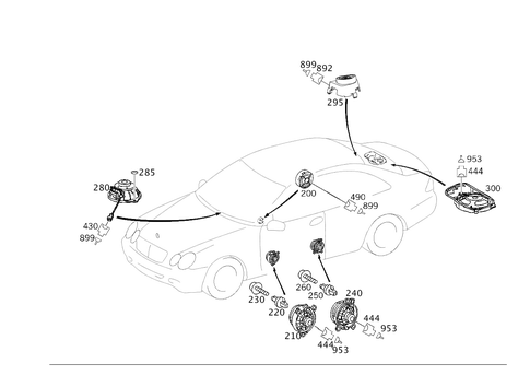 Loudspeaker for 2001 Mercedes-Benz CLK 320 | Mercedes-Benz USA Parts