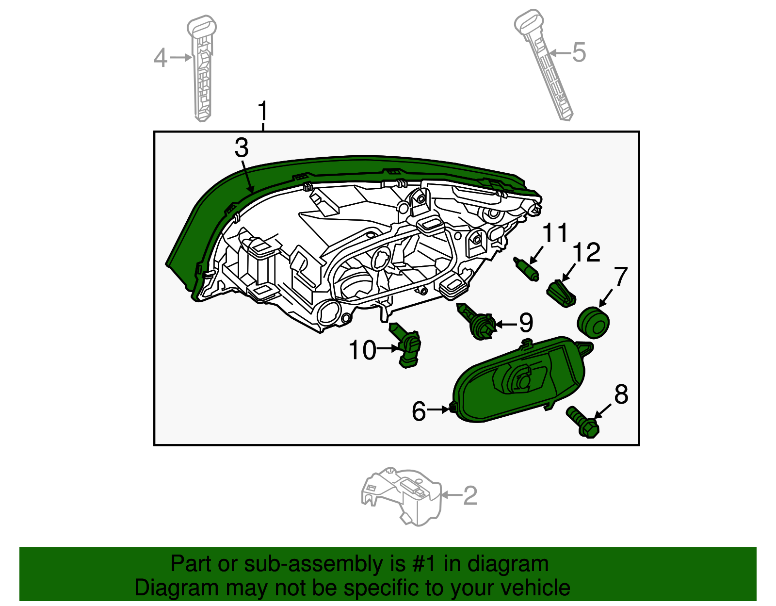 2011-2013 Volvo S60 Headlamp Assembly 31420677 | TascaParts.com