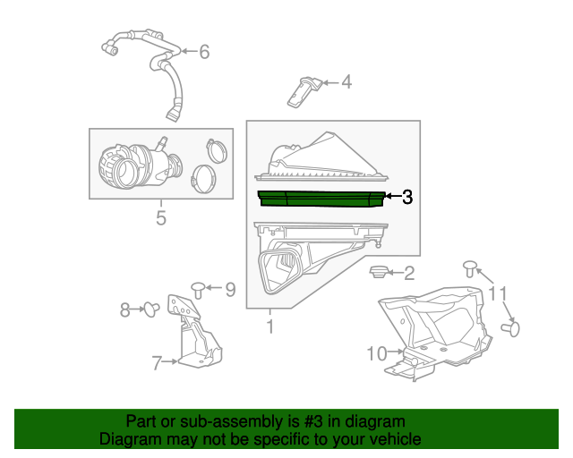 2013-2024 GM Air Filter 20857930 GM | GMPartsDirect.com