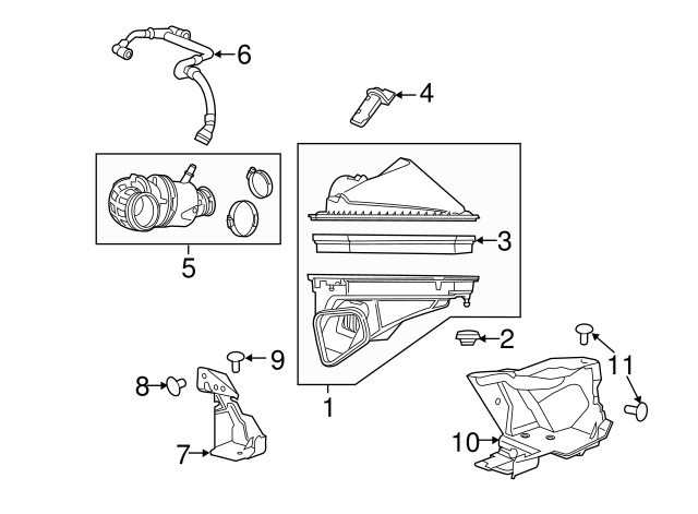 23507394 - Intake Air Splash Shield 2016-2023 Chevrolet Camaro | GM ...